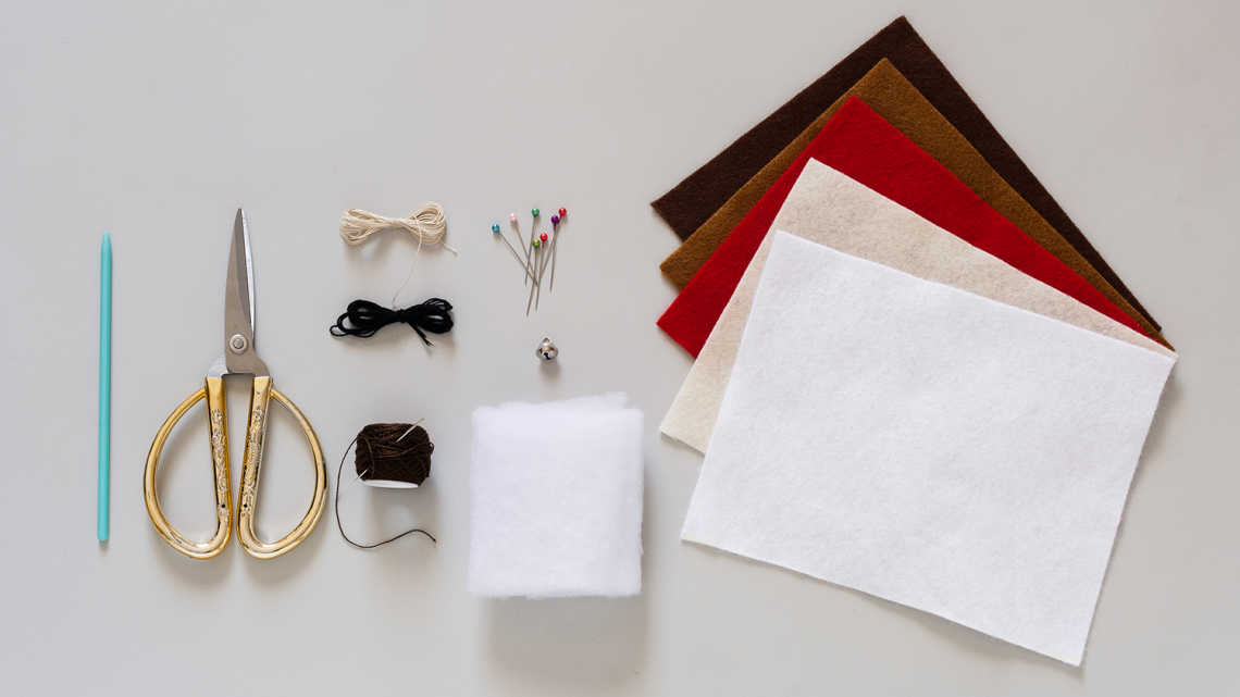 DIY - Rendier cadeaulabels van vilt