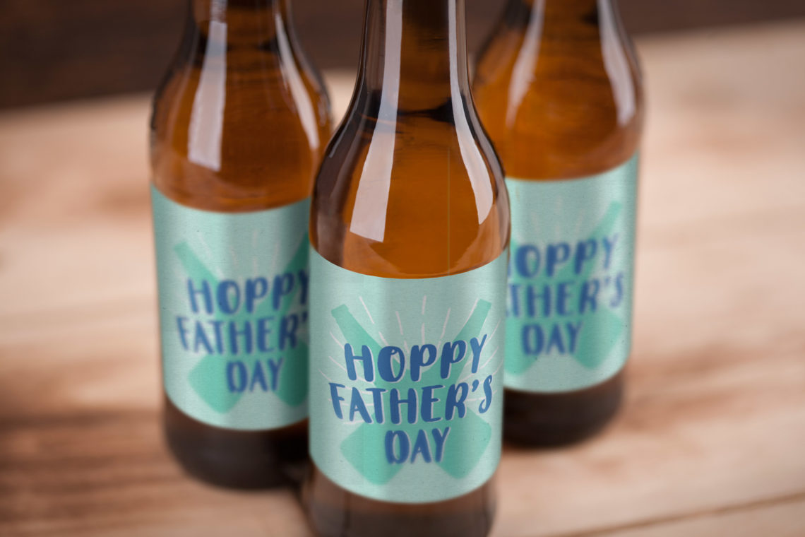 Vaderdag knutselen | Printable bierlabels en wenskaarten voor papa