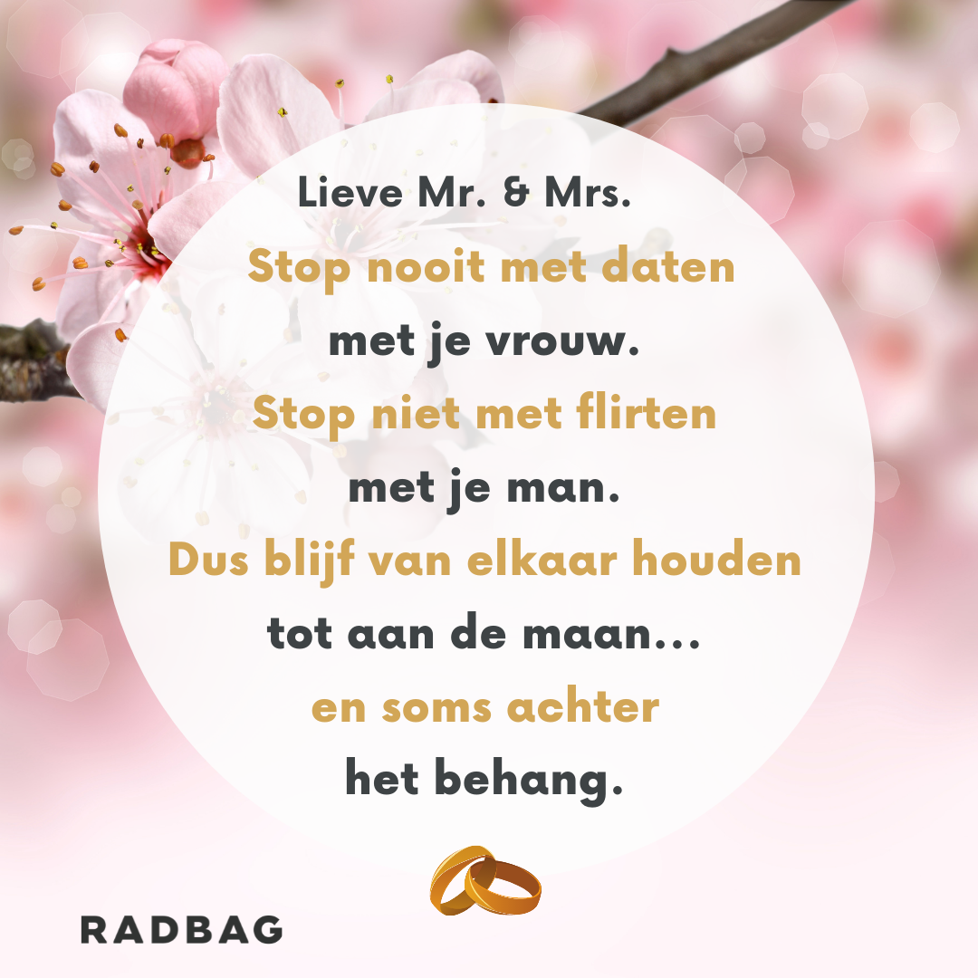 15 grappige huwelijkswensen voor het toekomstige bruidspaar