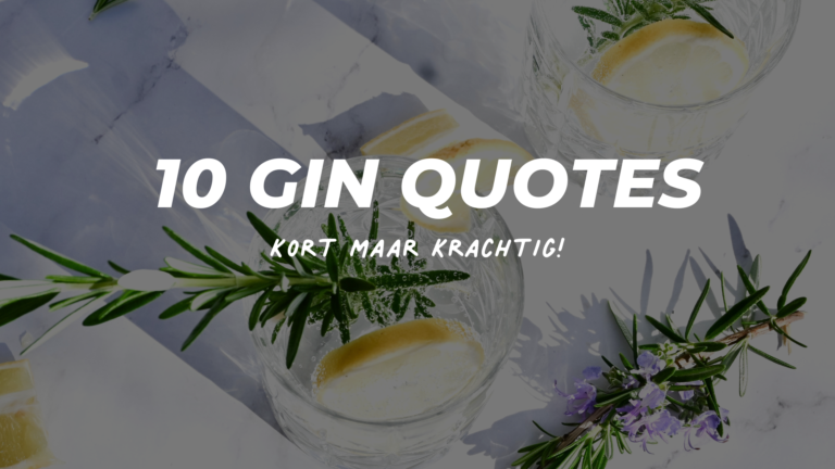 10 gin quotes waar je zeker dorst van krijgt - Radbag Blog