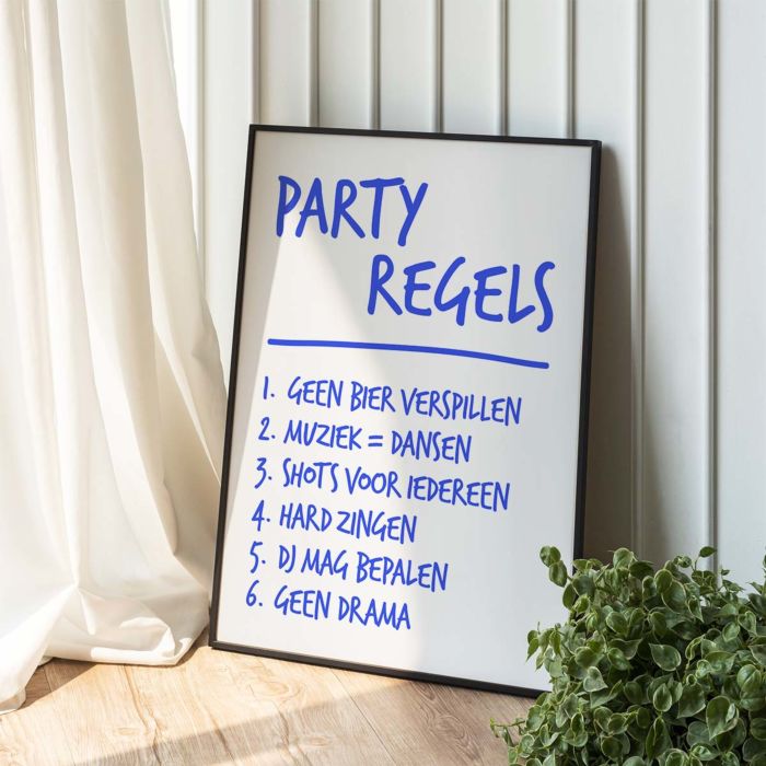 Gepersonaliseerde poster met regels