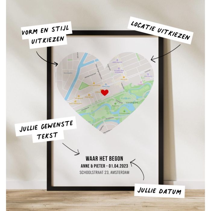 Gepersonaliseerde poster waar het begon